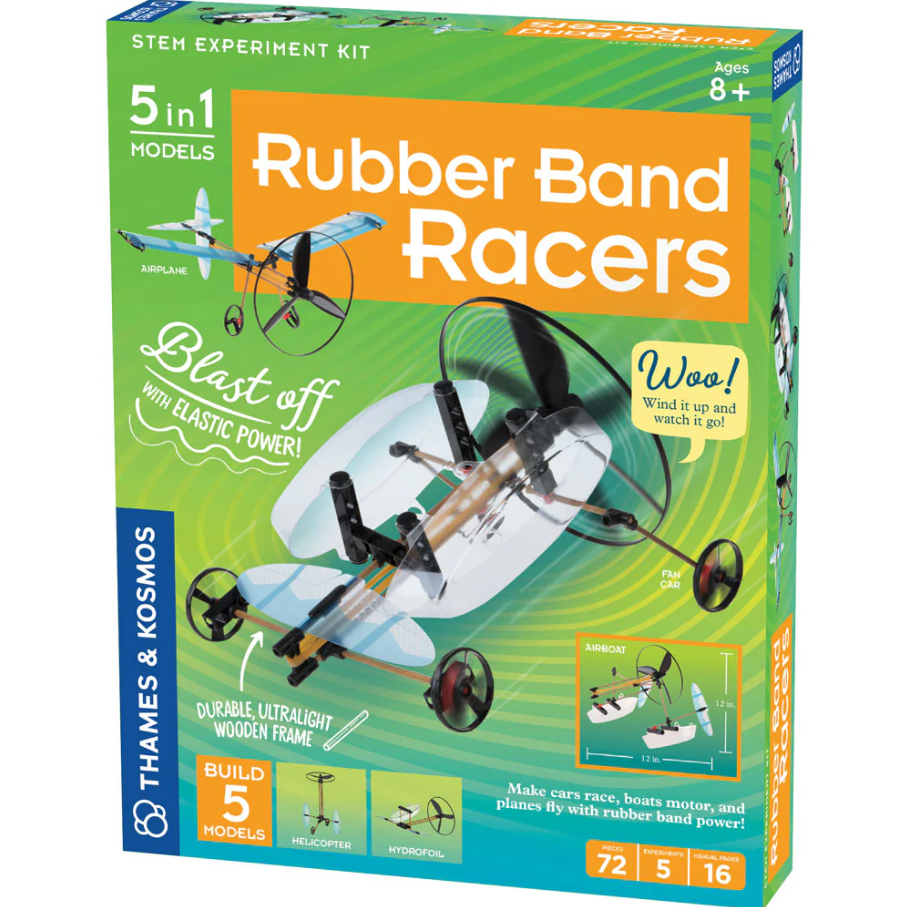 RUBBER BAND RACERS — Clothes Pony