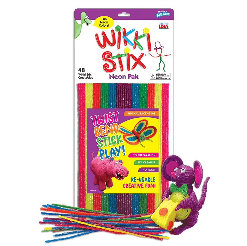 WIKKI STIX NEON 48 PC — Clothes Pony